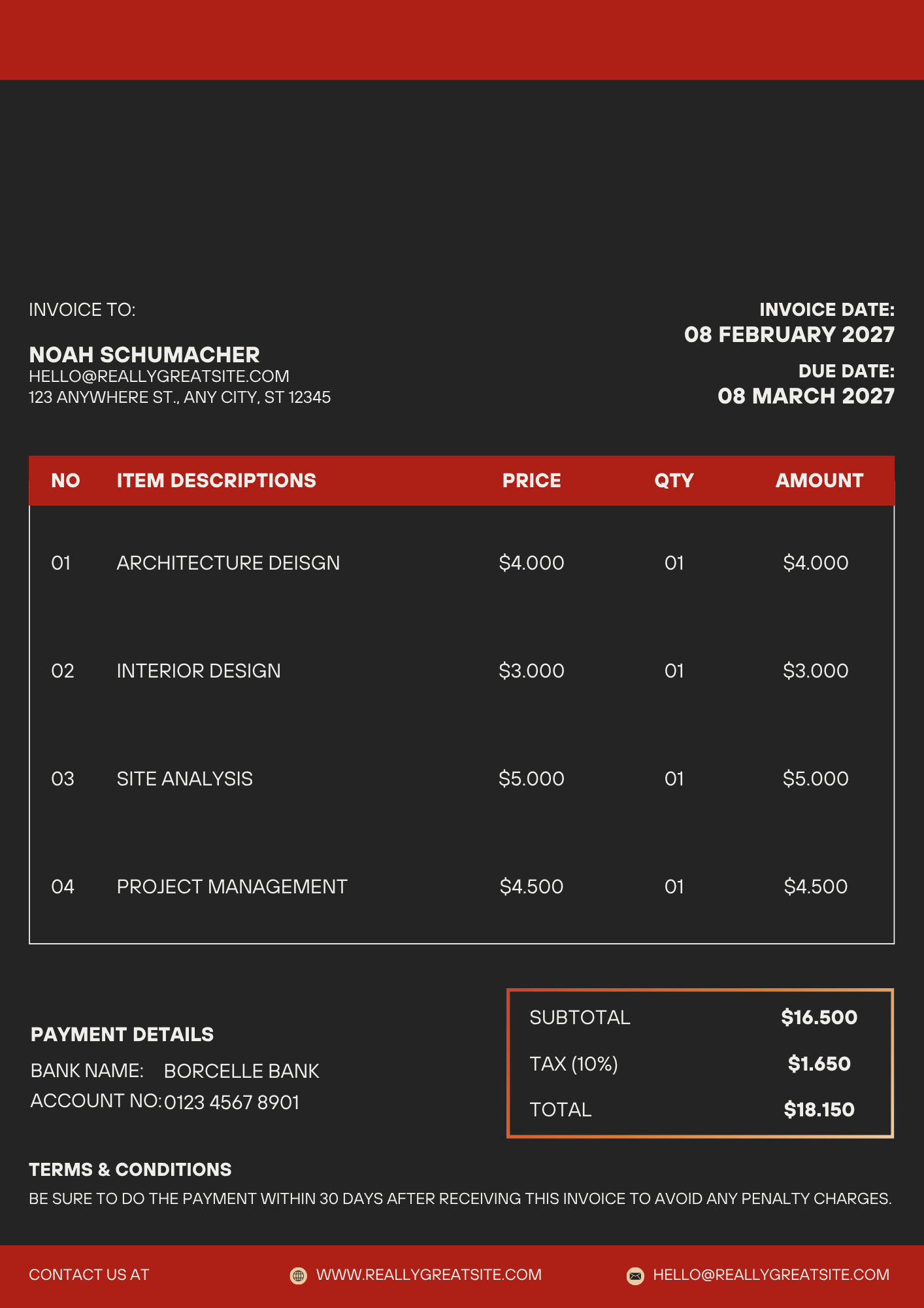 MSD Invoice